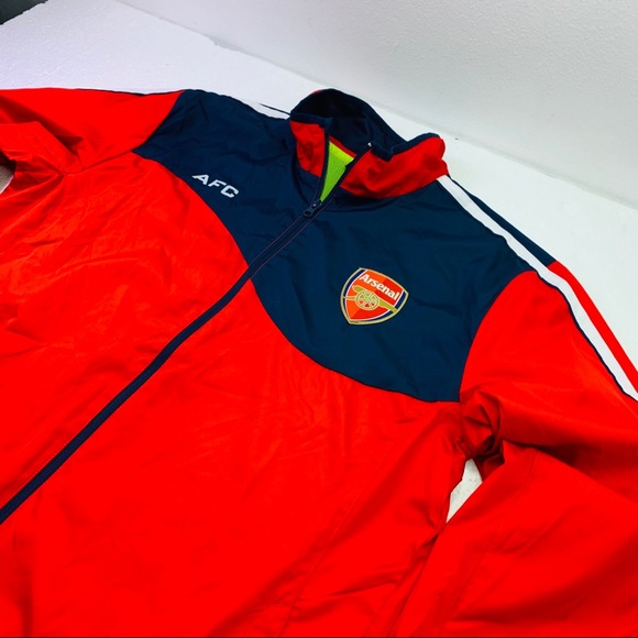 Arsenal | Jackets & Coats | Arsenal Fc Soccer Windbreaker Jacket Zip Sz ...